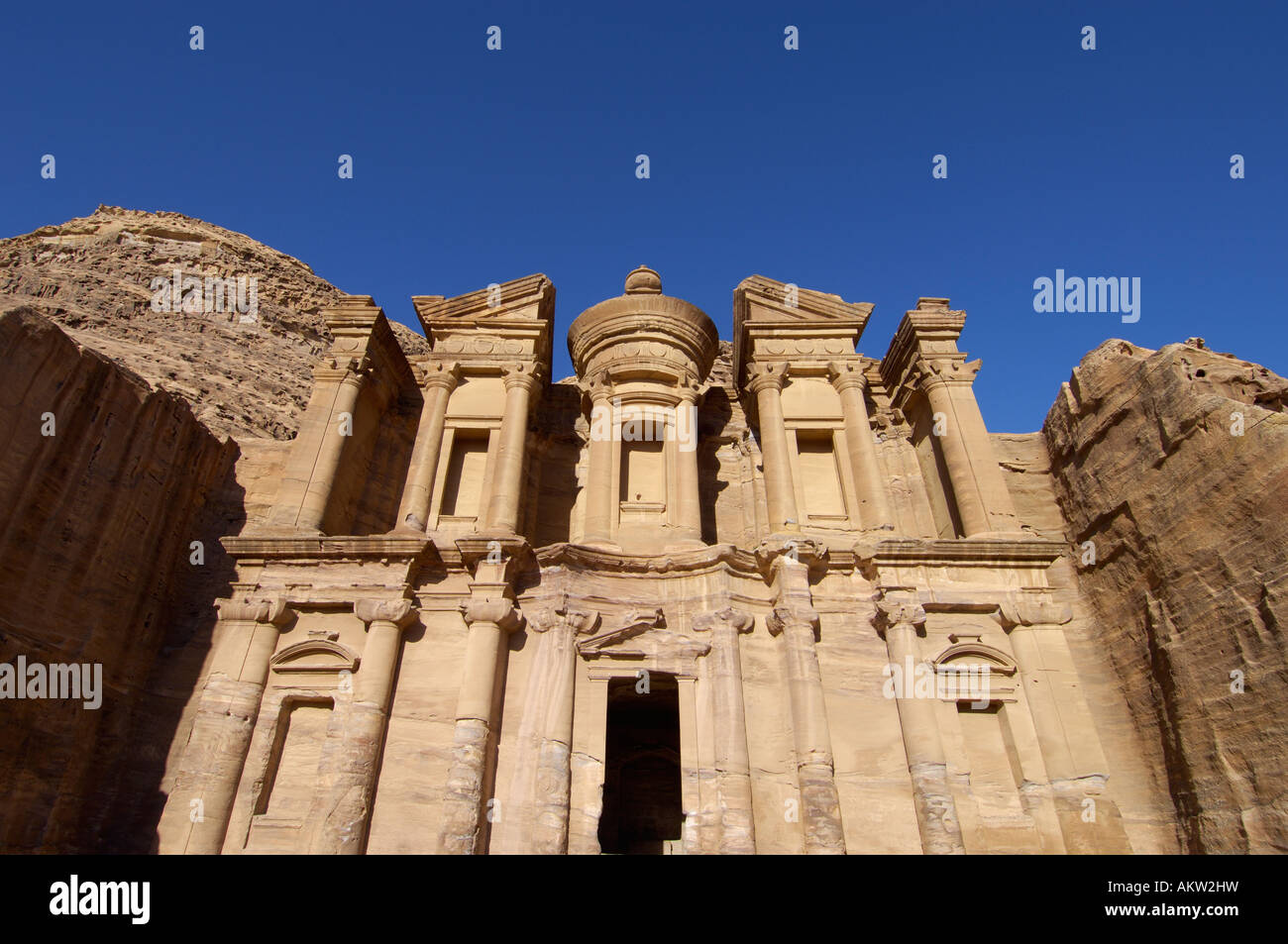 Jordan, Petra, The Monastery, Al Deir Stock Photo - Alamy