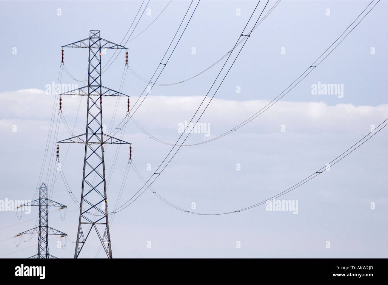 Radley electricity pylons 3 Stock Photo - Alamy