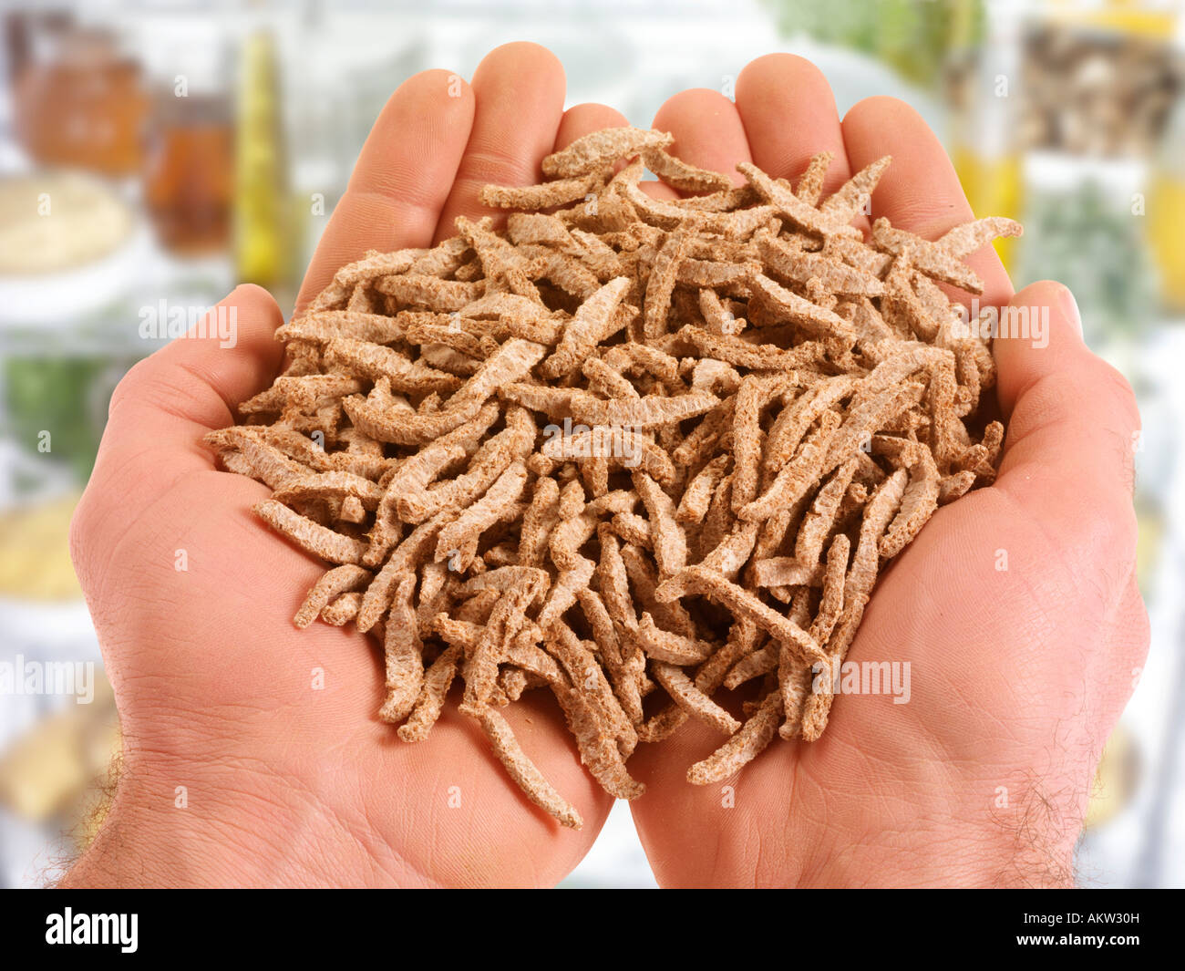 HANDFUL OF BRAN STICKS Stock Photo - Alamy