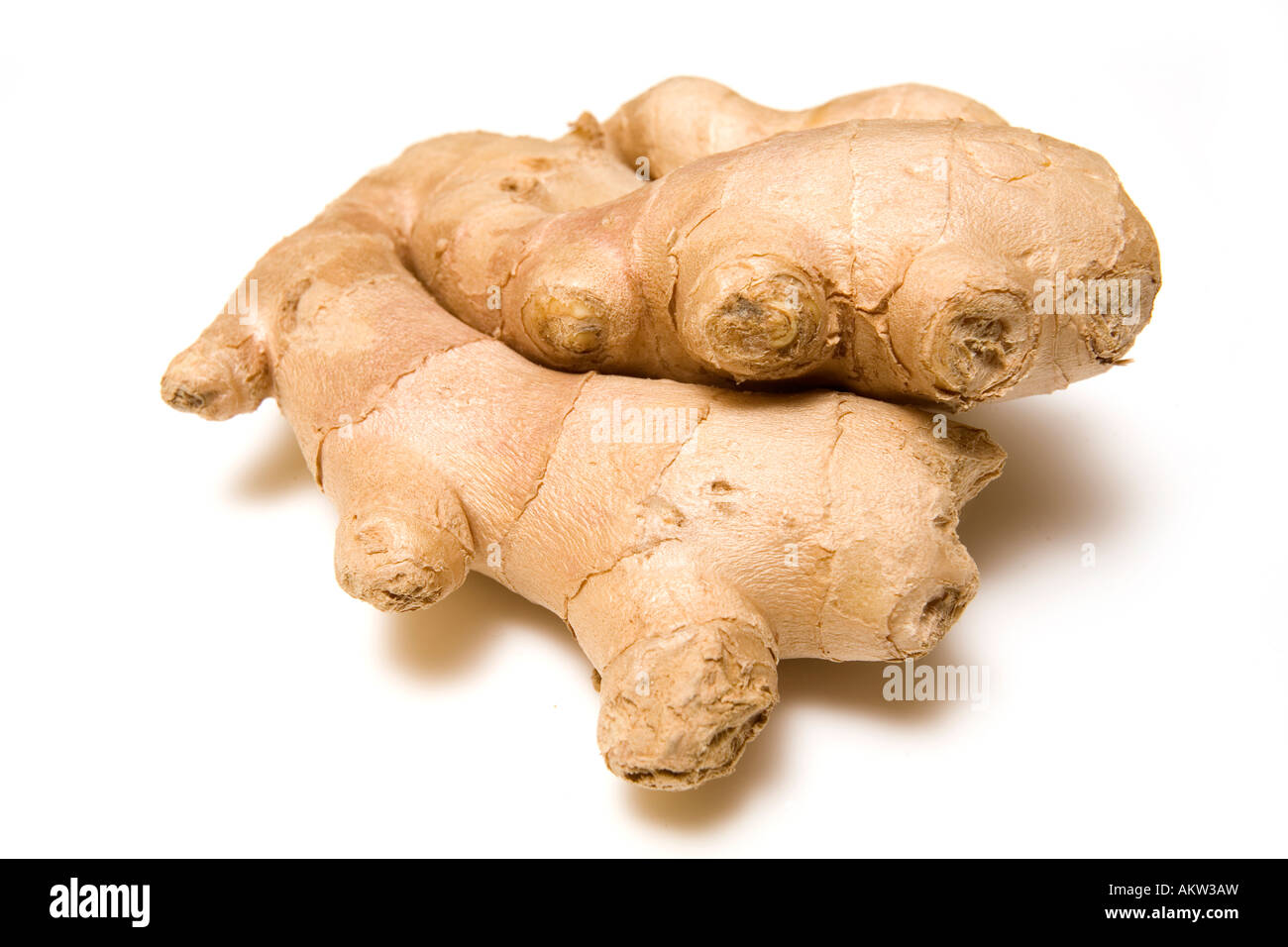 Ginger isolated on a white studio background Stock Photo - Alamy