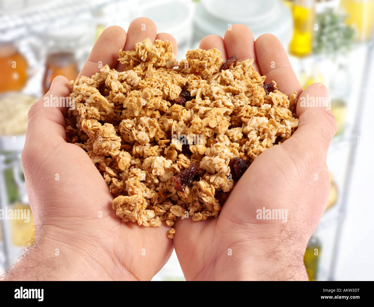 Handful granola hi-res stock photography and images - Alamy