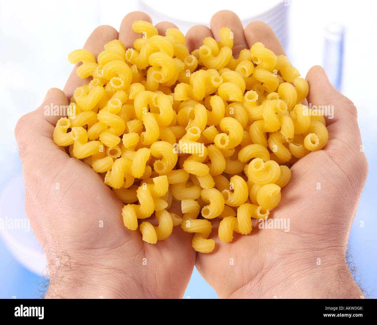 HANDFUL OF CELLANTANI PASTA Stock Photo - Alamy