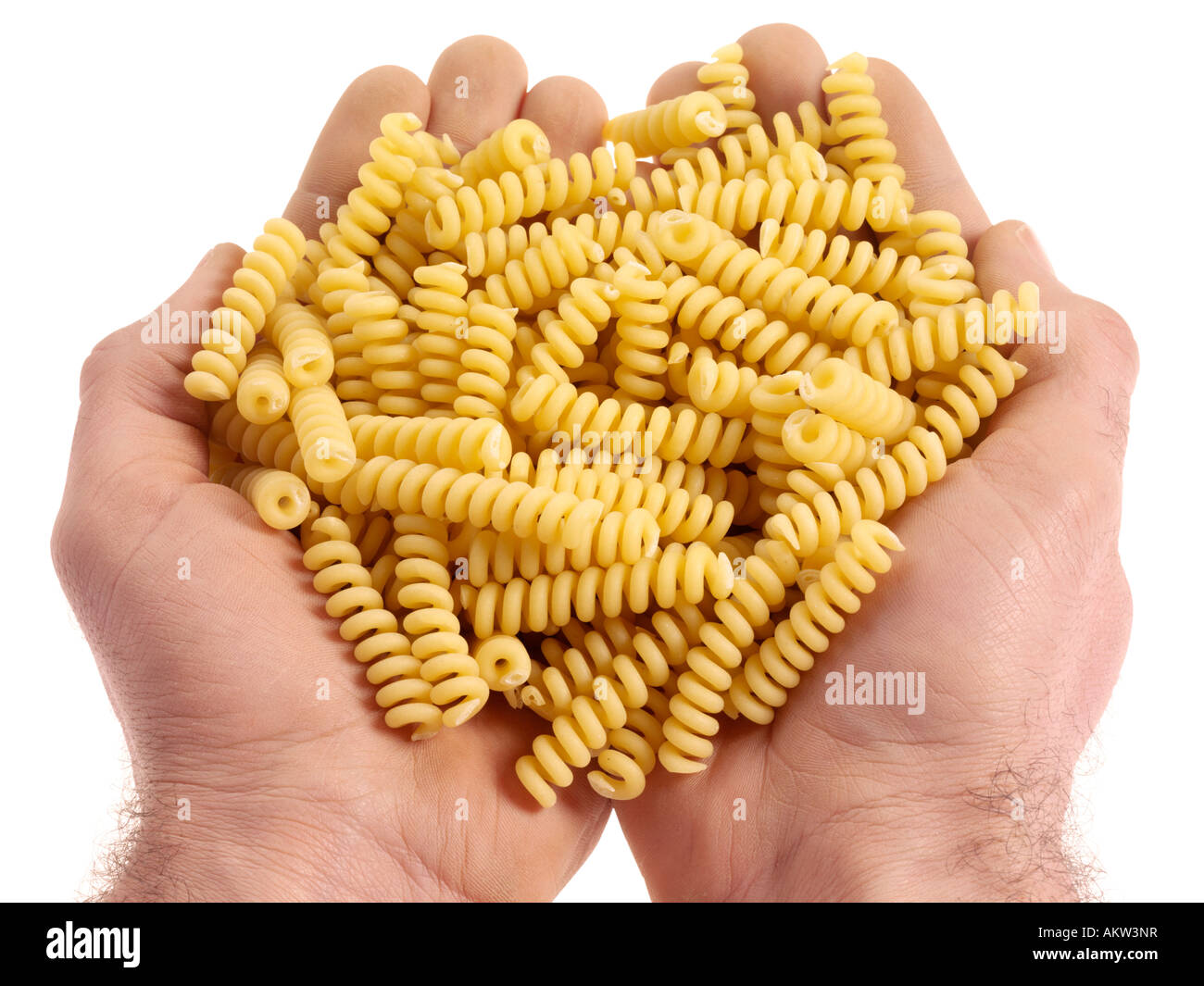 Close up hand fusilli hi-res stock photography and images - Alamy