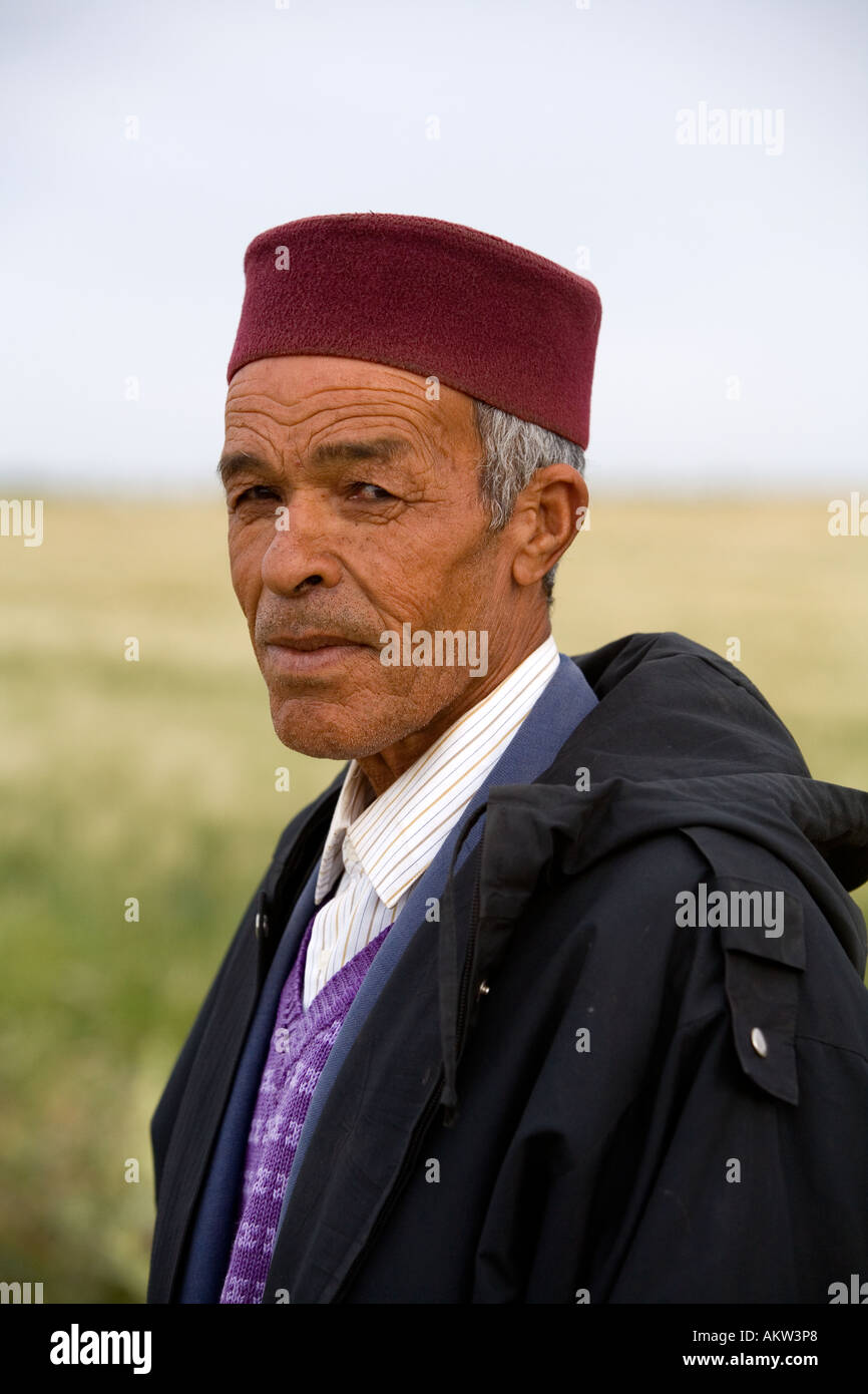 Portrait of a shepherd Near Hammamet Cap Bon region Tunisia Stock Photo ...