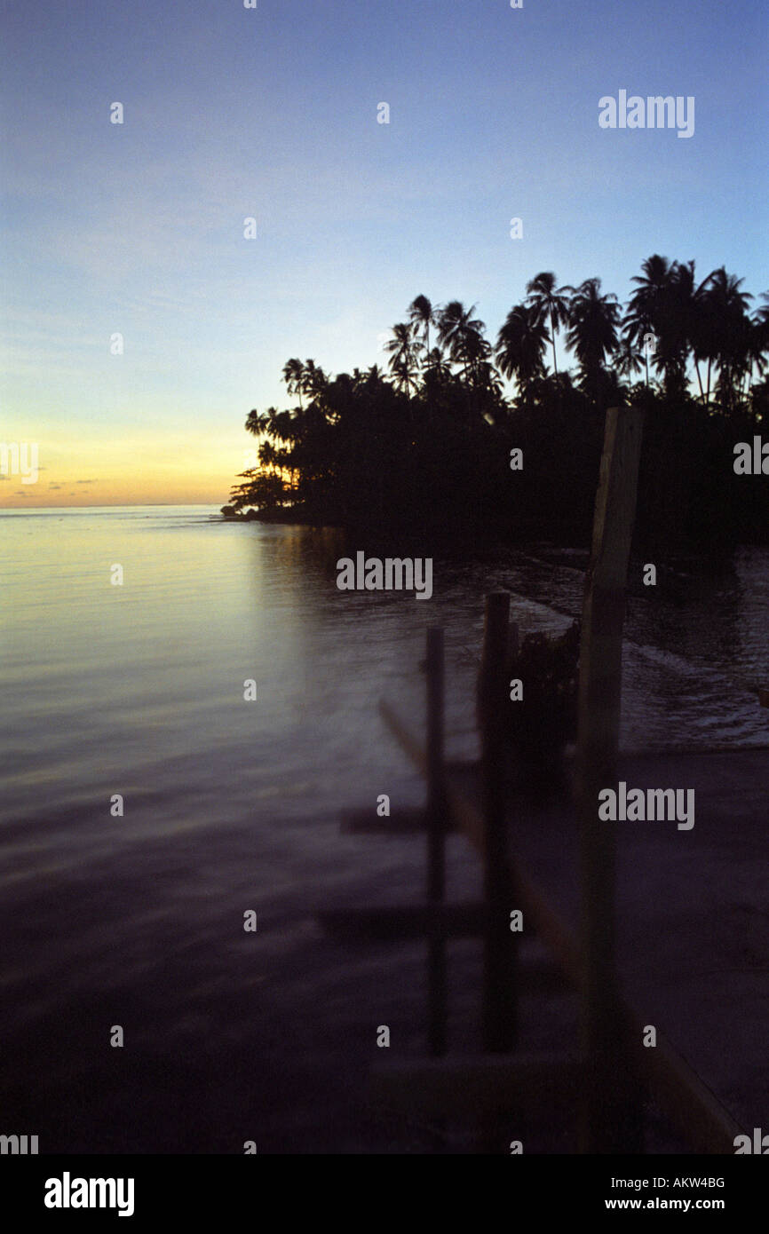 Sunrise in Tahiti, French Polynesia Stock Photo - Alamy