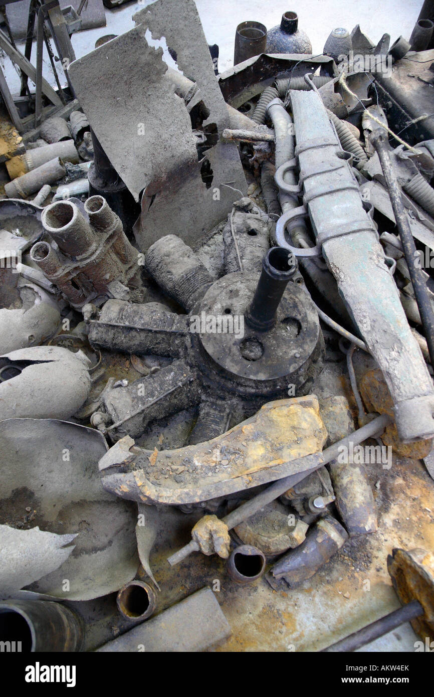 Shells, weapons and rusting equipment from World War One at the museum ...