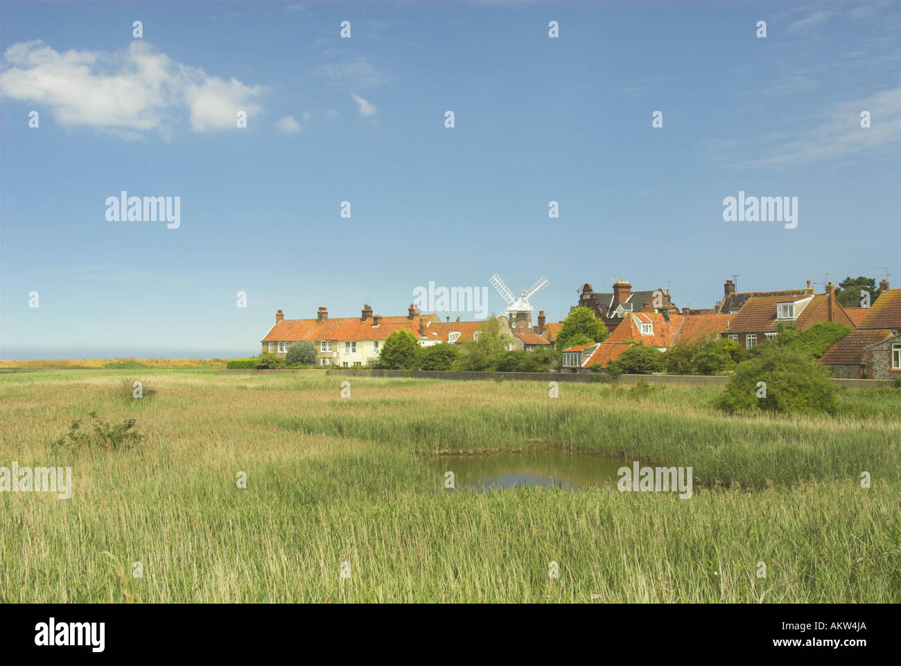 Cley village reedbed landscape hi-res stock photography and images - Alamy