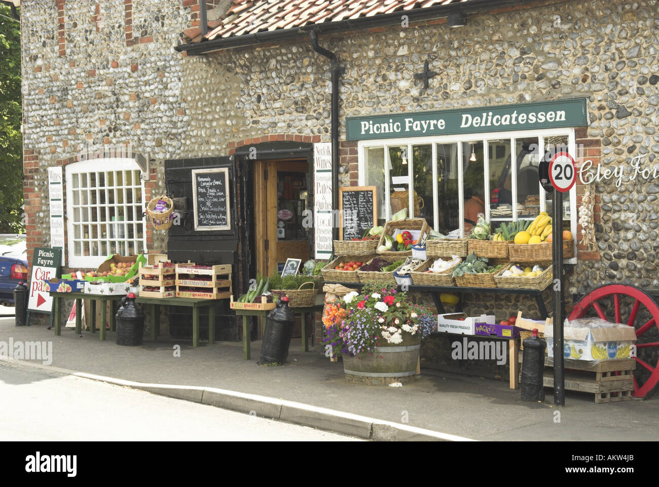 Local rural shop in cley village North Norfolk July Stock Photo - Alamy