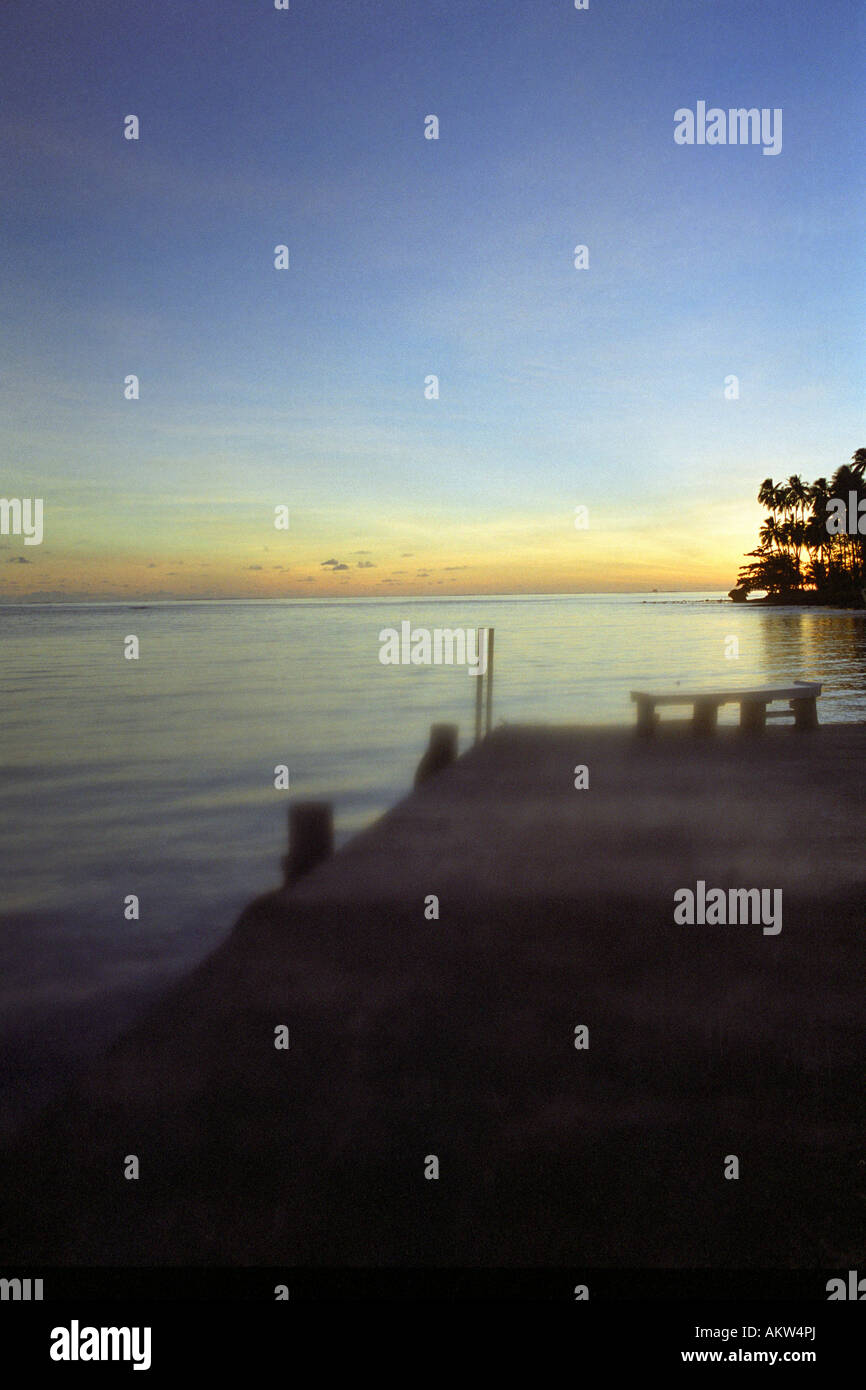 Sunrise in Tahiti, French Polynesia Stock Photo - Alamy