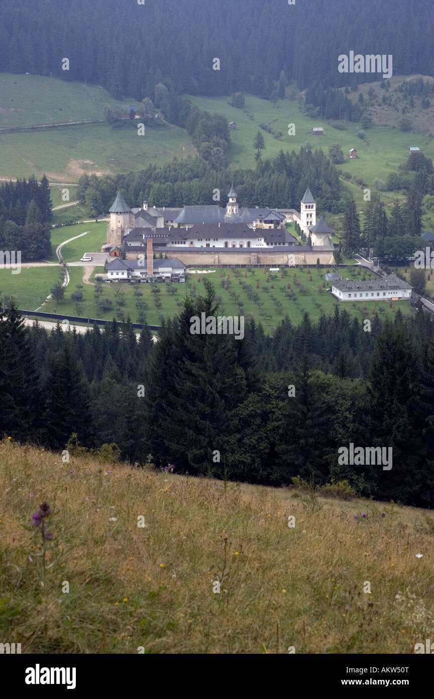 Putna church christian orthodox monastery exterior view from Bukovina ...