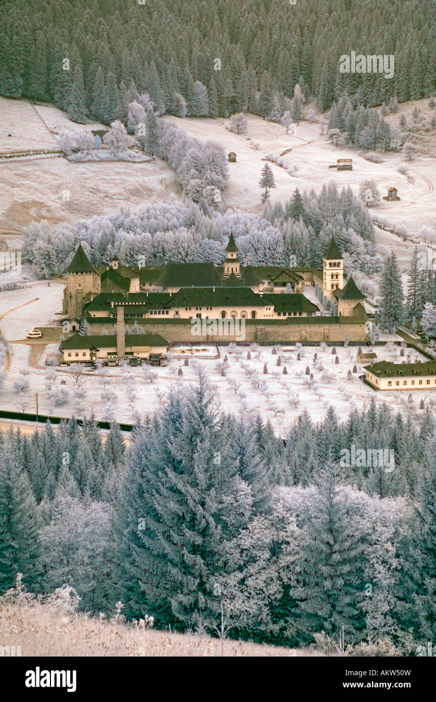 Putna church christian orthodox monastery exterior view from Bukovina ...