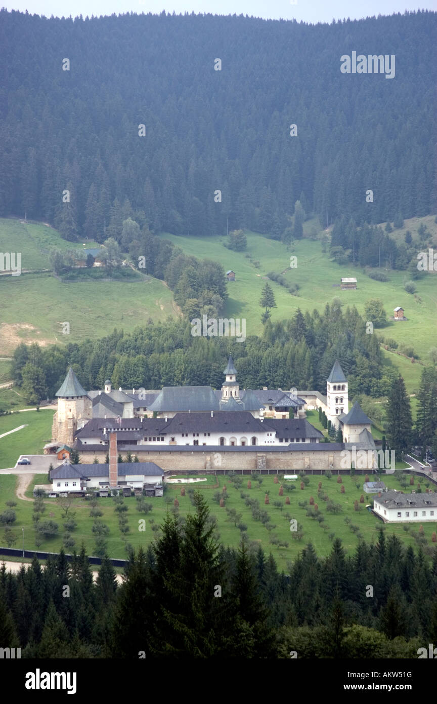 Putna church christian orthodox monastery exterior view from Romania ...