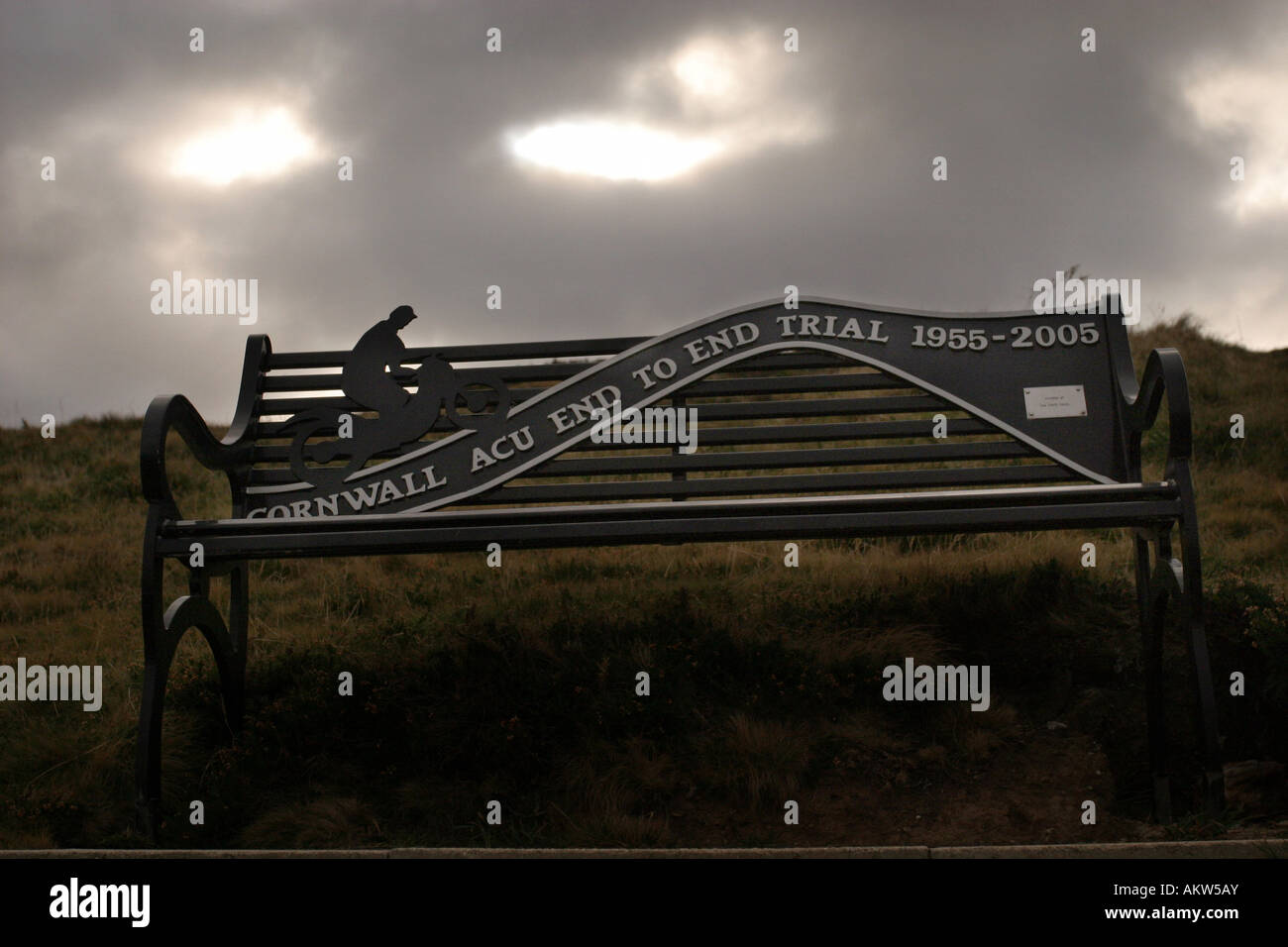 ACU Memorial bench at top of Blue Hills trial run St. Agnes Cornwall UK ...