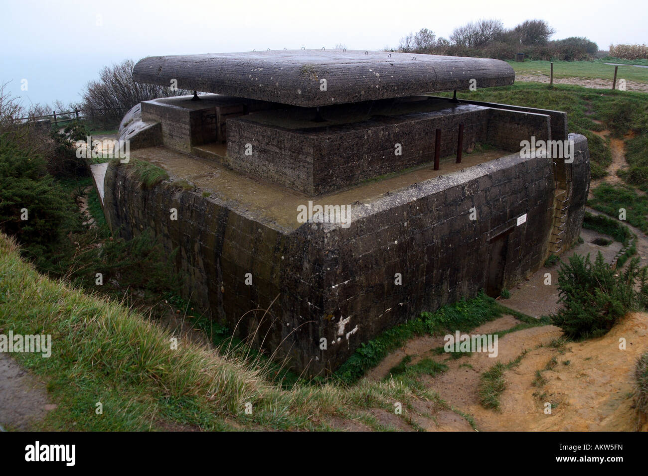 German bunker at Longues sur Mer in Normandy, France Stock Photo - Alamy