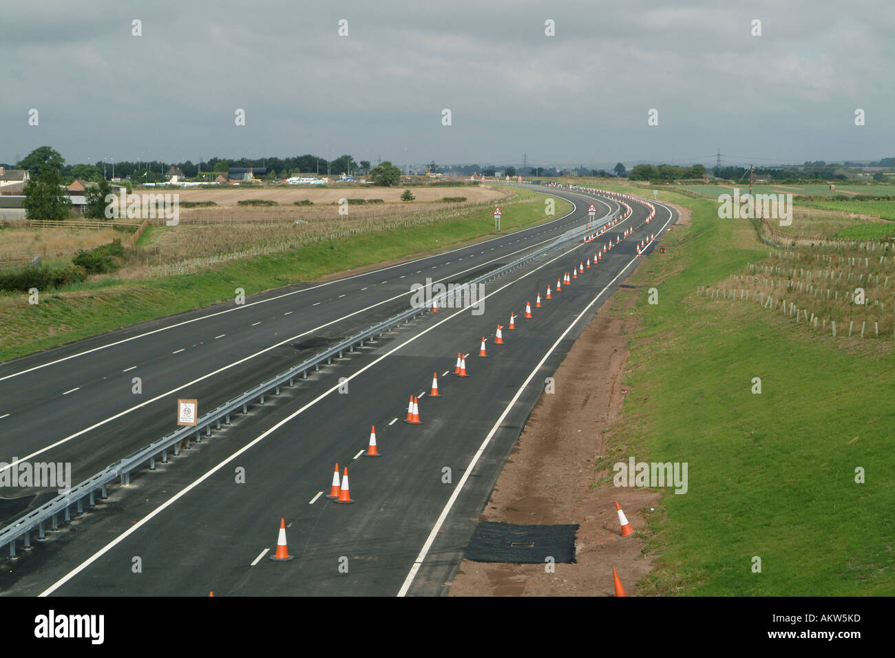 Construction of the A5 bypass road in the UK Stock Photo - Alamy