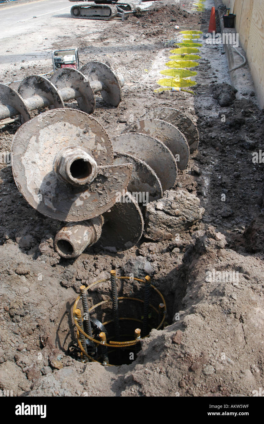 Piling in construction site hi-res stock photography and images - Alamy