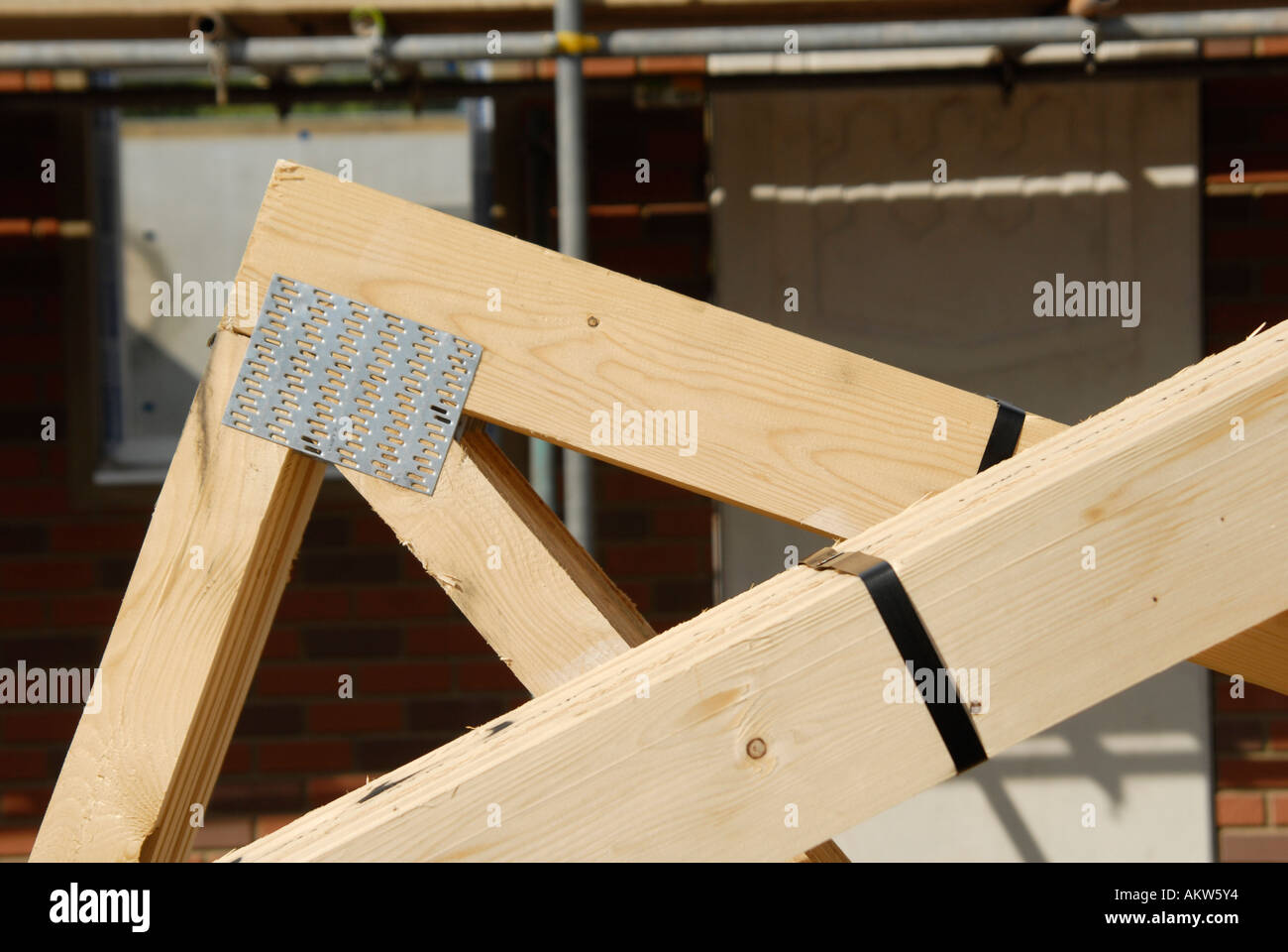 Timber ready for use on construction site Stock Photo - Alamy