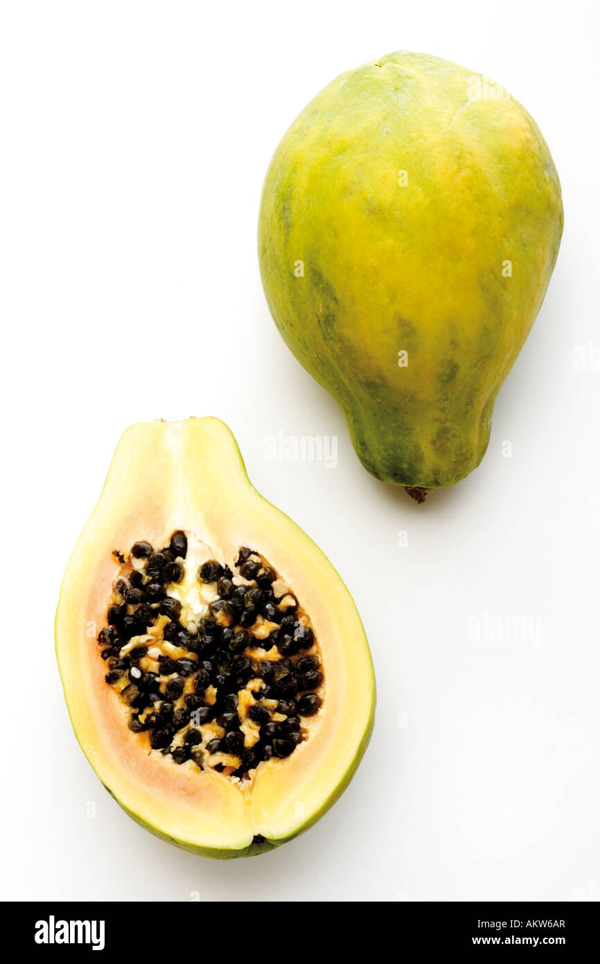 Papaya fruit fruits tropical exotic slice sliced healthy food hi-res ...