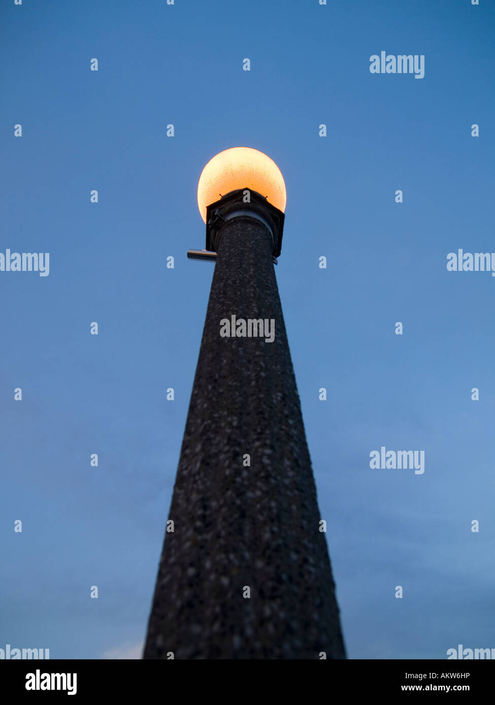 Light pole at twilight Stock Photo - Alamy