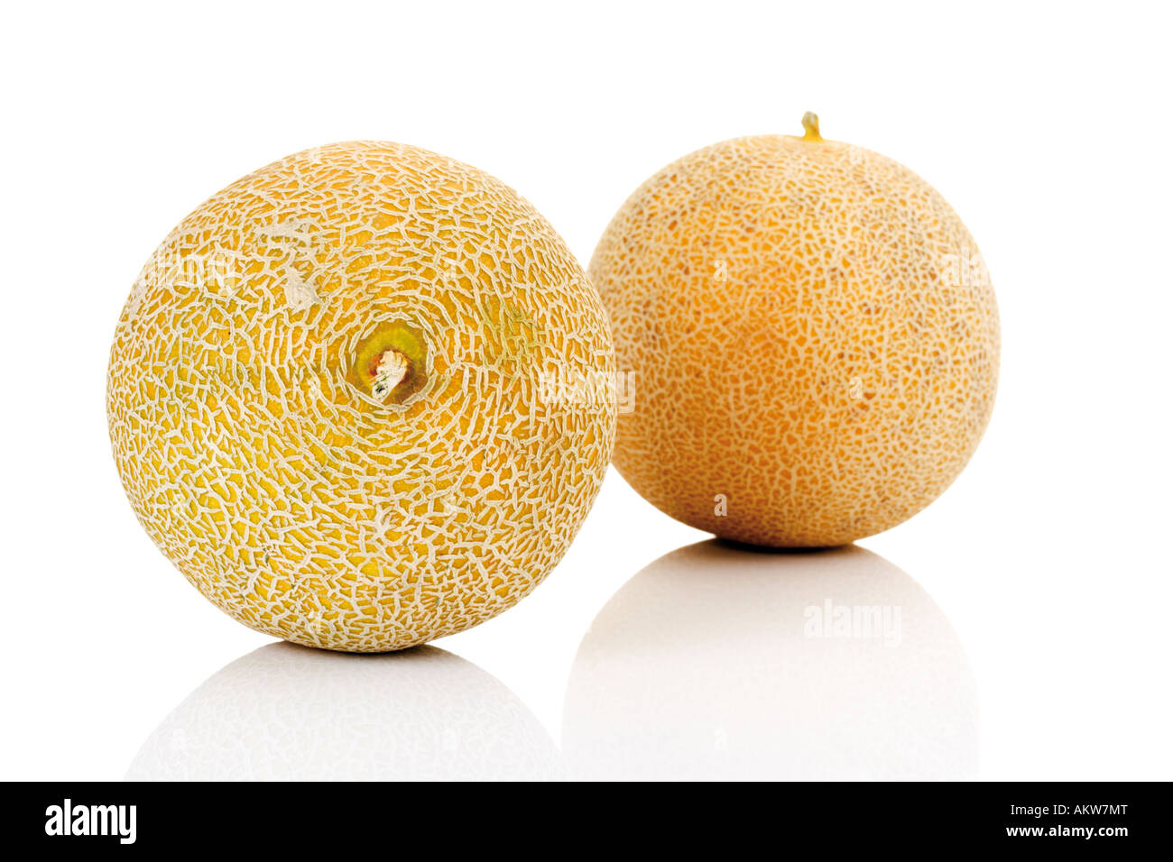Two melons, close-up Stock Photo - Alamy