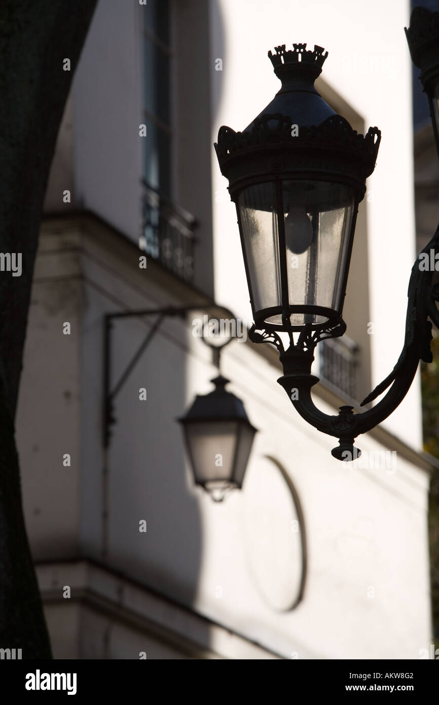 Street lamp left bank Paris France Stock Photo - Alamy