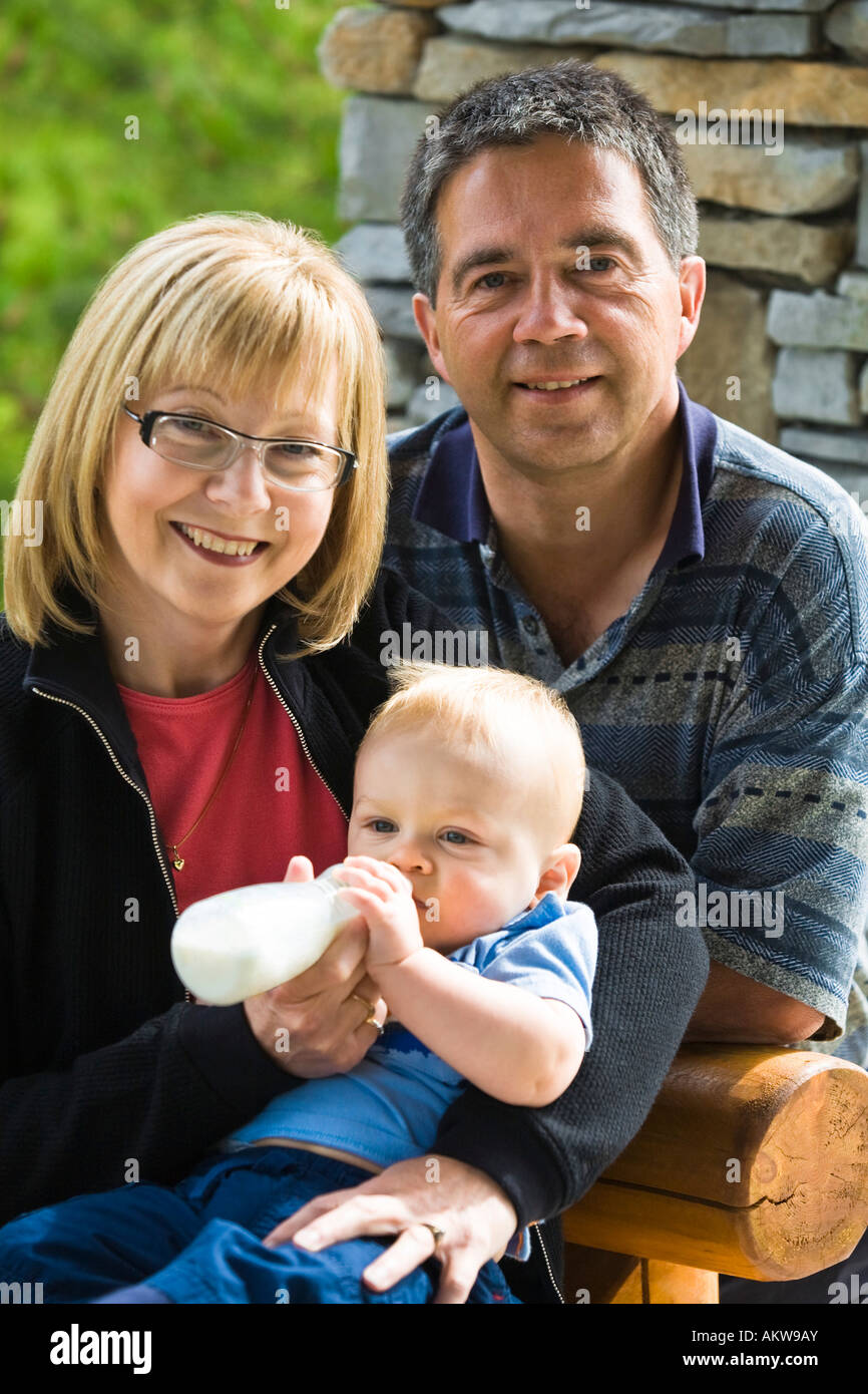 Parents with child Stock Photo - Alamy