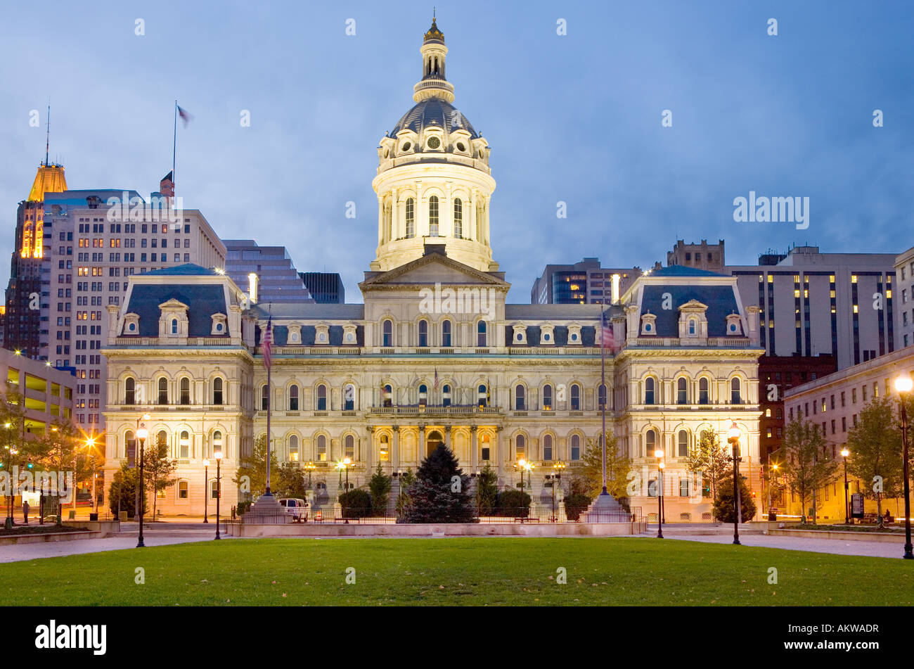 Baltimore dome city hall hi-res stock photography and images - Alamy