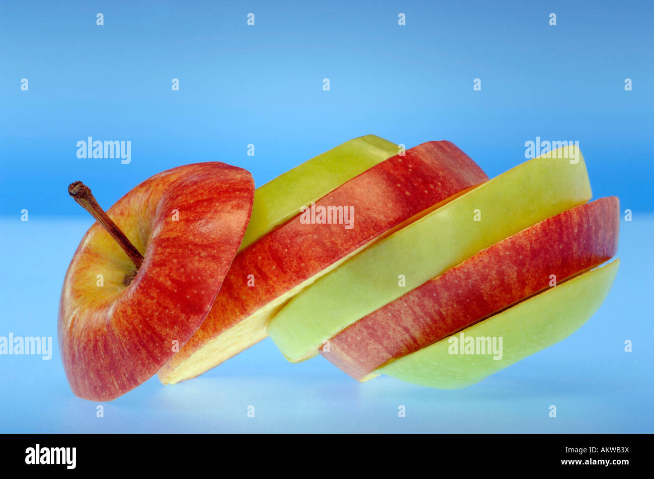 Two tone apple hi-res stock photography and images - Alamy