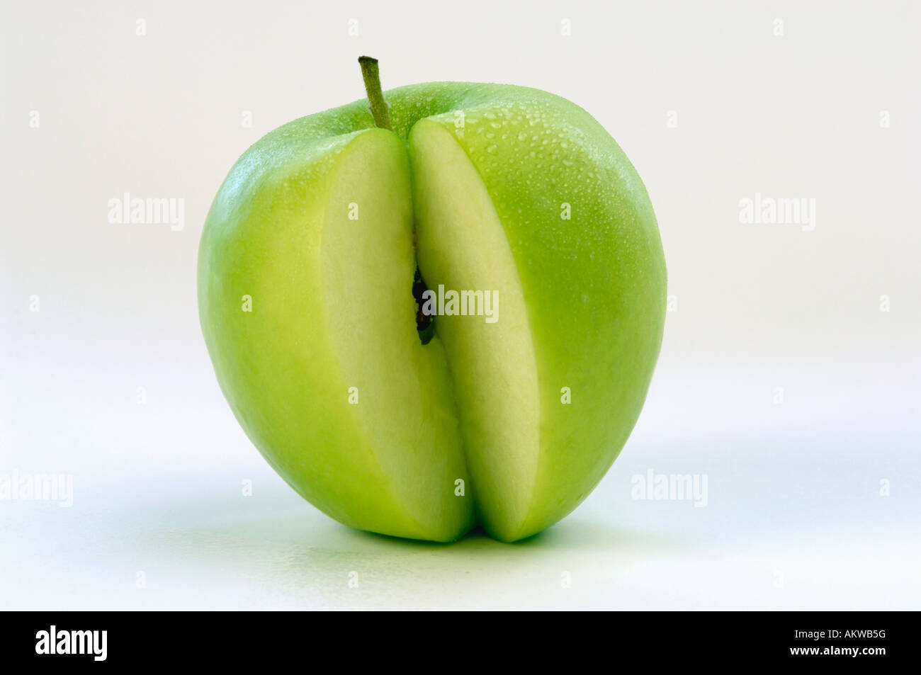 Cut up apple, close-up Stock Photo - Alamy
