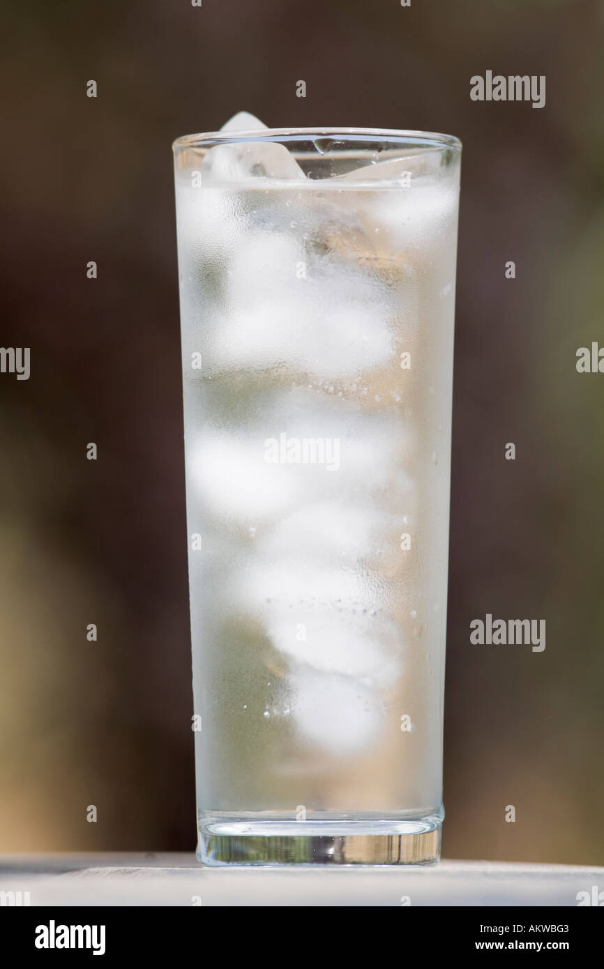 Glass of iced water Stock Photo - Alamy