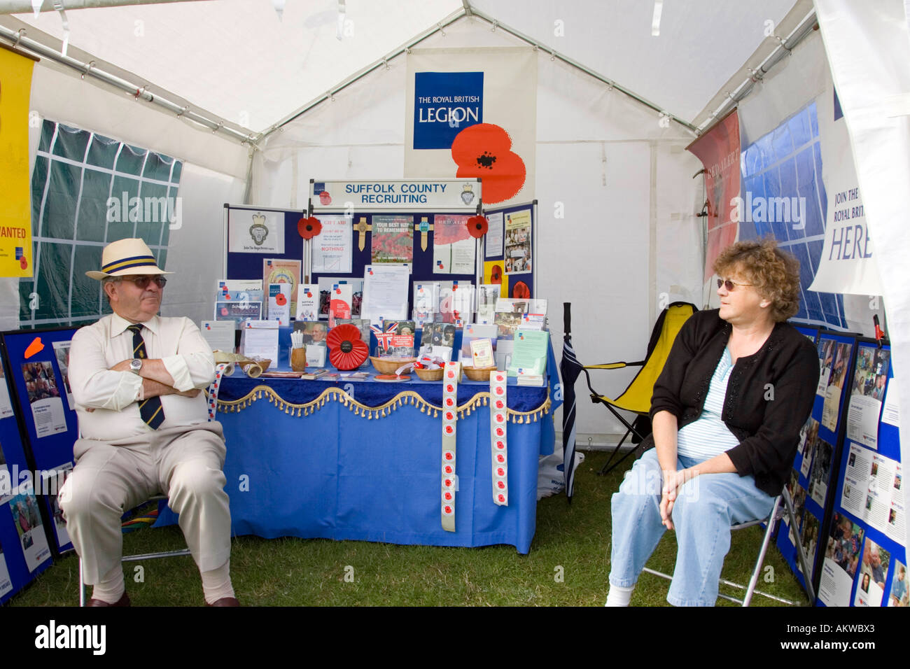 the Royal British Legion stall Stock Photo - Alamy