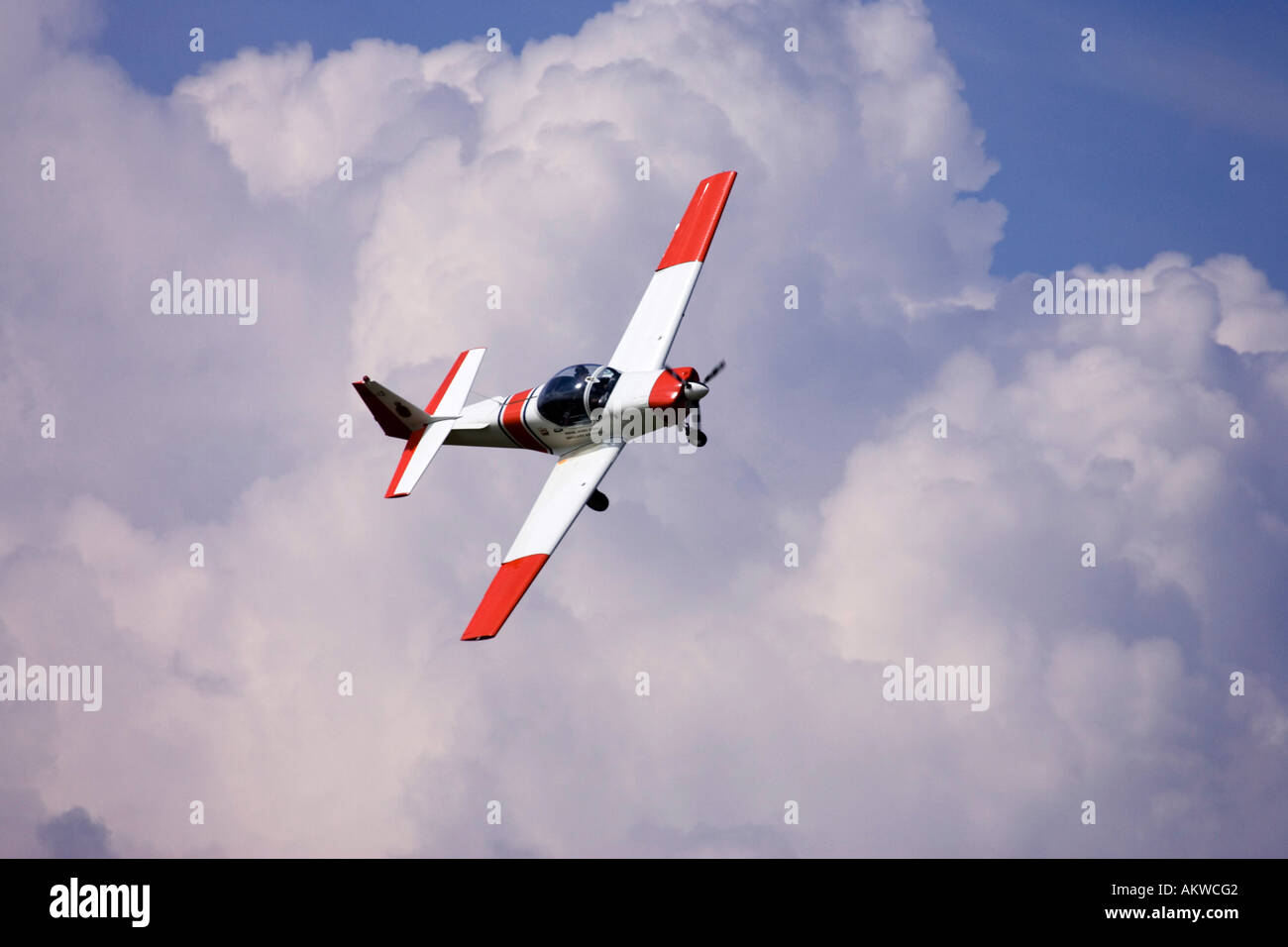 Slingsby T67 Firefly trainer aircraft flying display at Rougham airshow ...