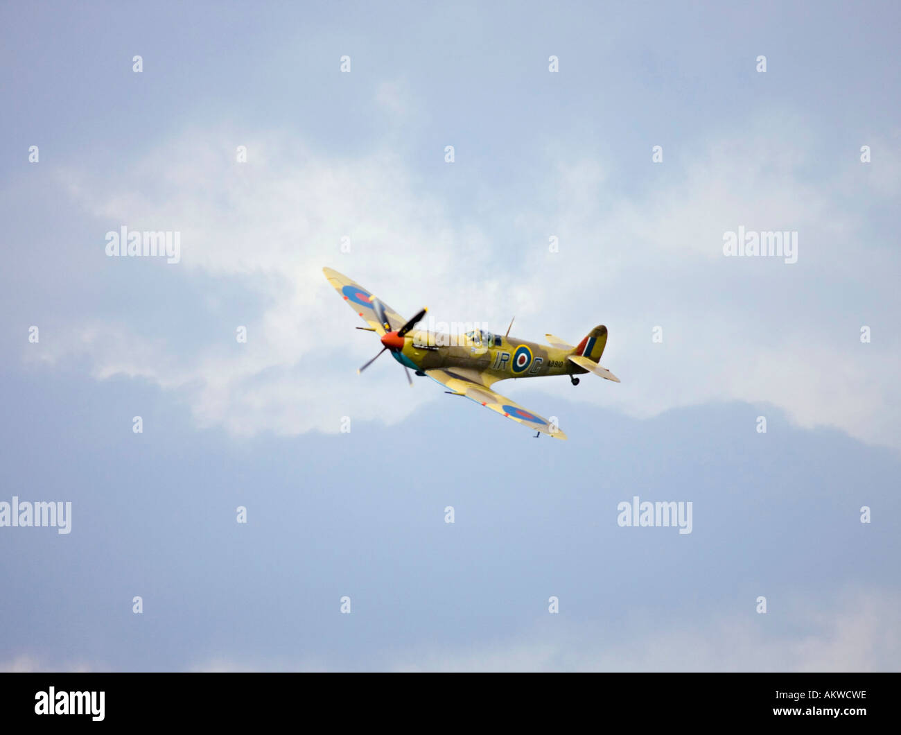 Spitfire fighter aircraft at Rougham airshow August 2006 in Suffolk, UK ...