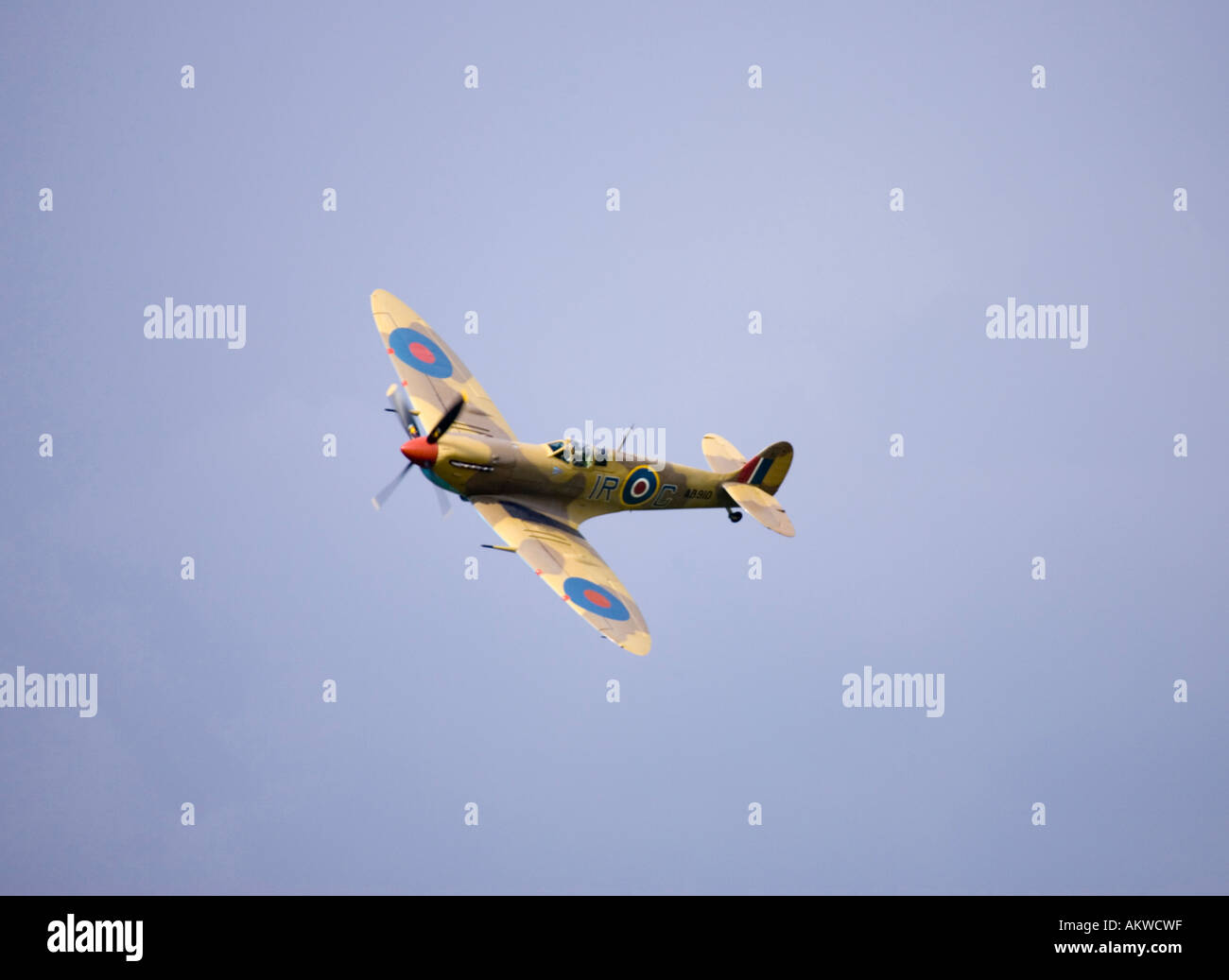 Spitfire fighter aircraft at Rougham airshow August 2006 in Suffolk, UK ...