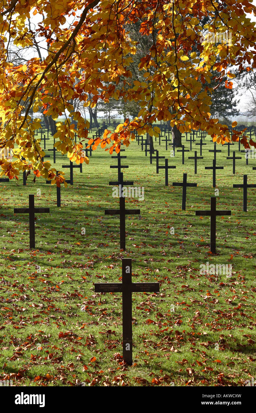 German First World War graves at Neuville St Vaast in northern France ...