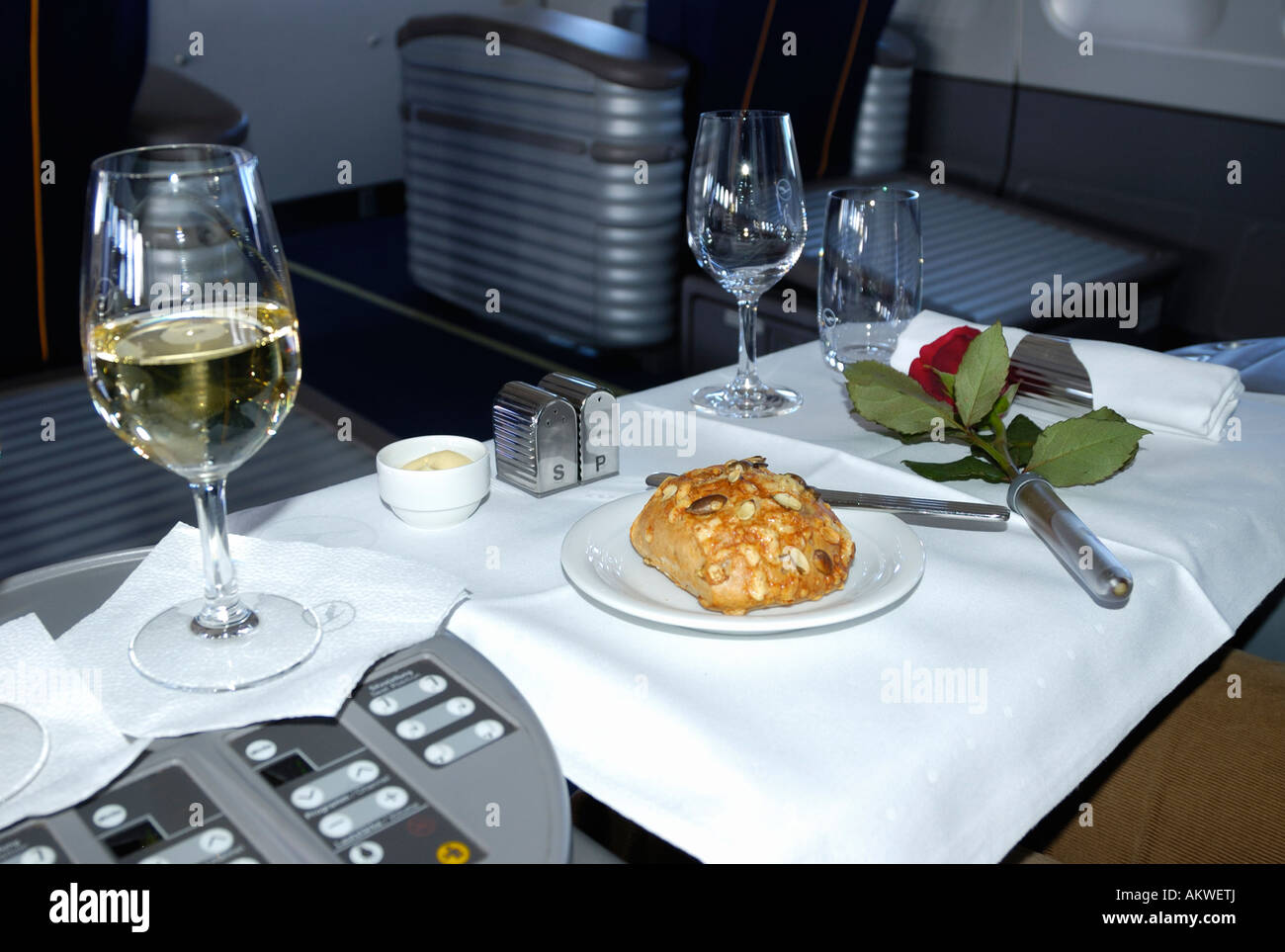 Business class cabin lufthansa airbus hi-res stock photography and ...
