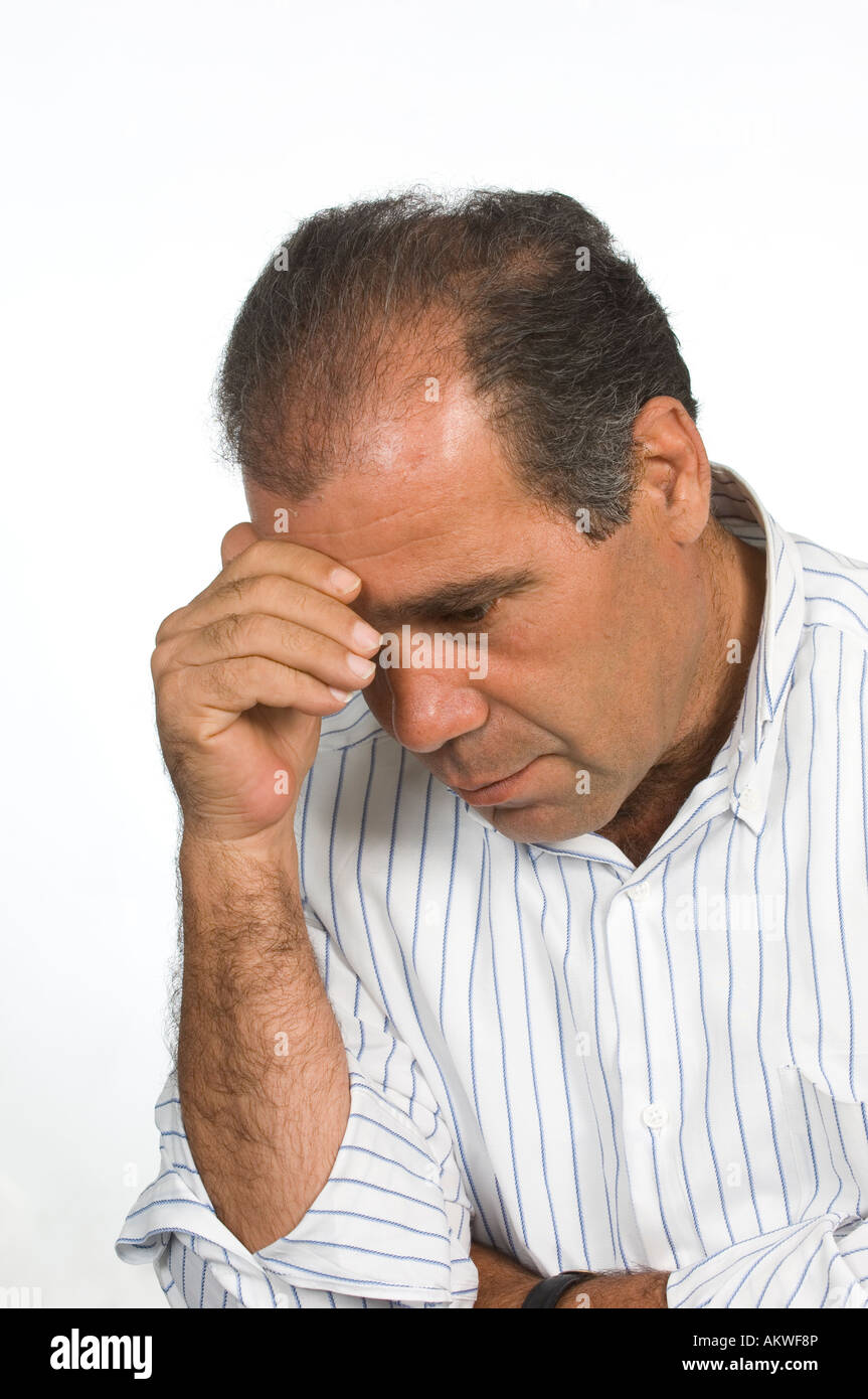 Troubled man Cut Out Stock Images & Pictures - Alamy