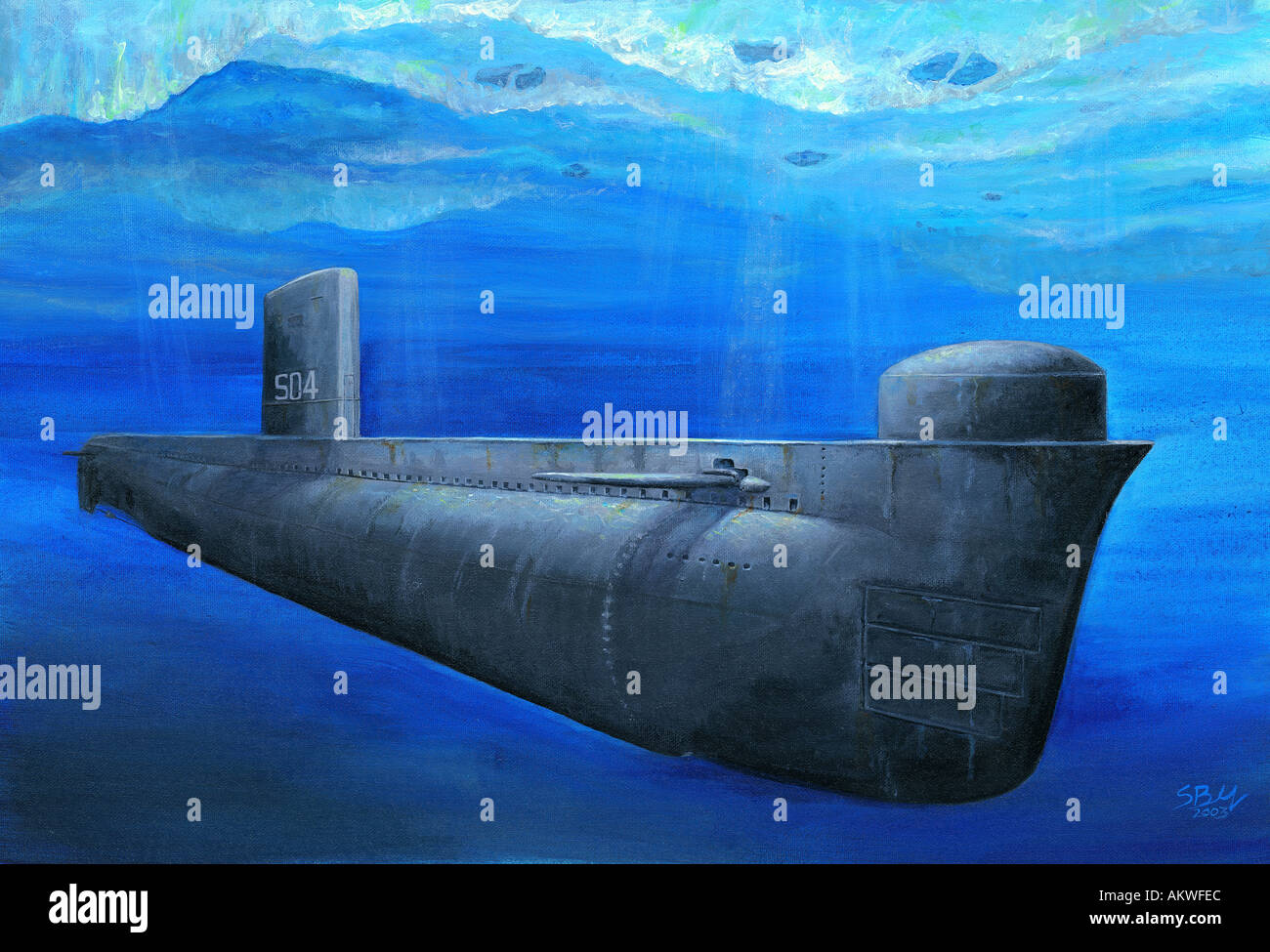 Ice Maiden HMS Grampus Stock Photo - Alamy