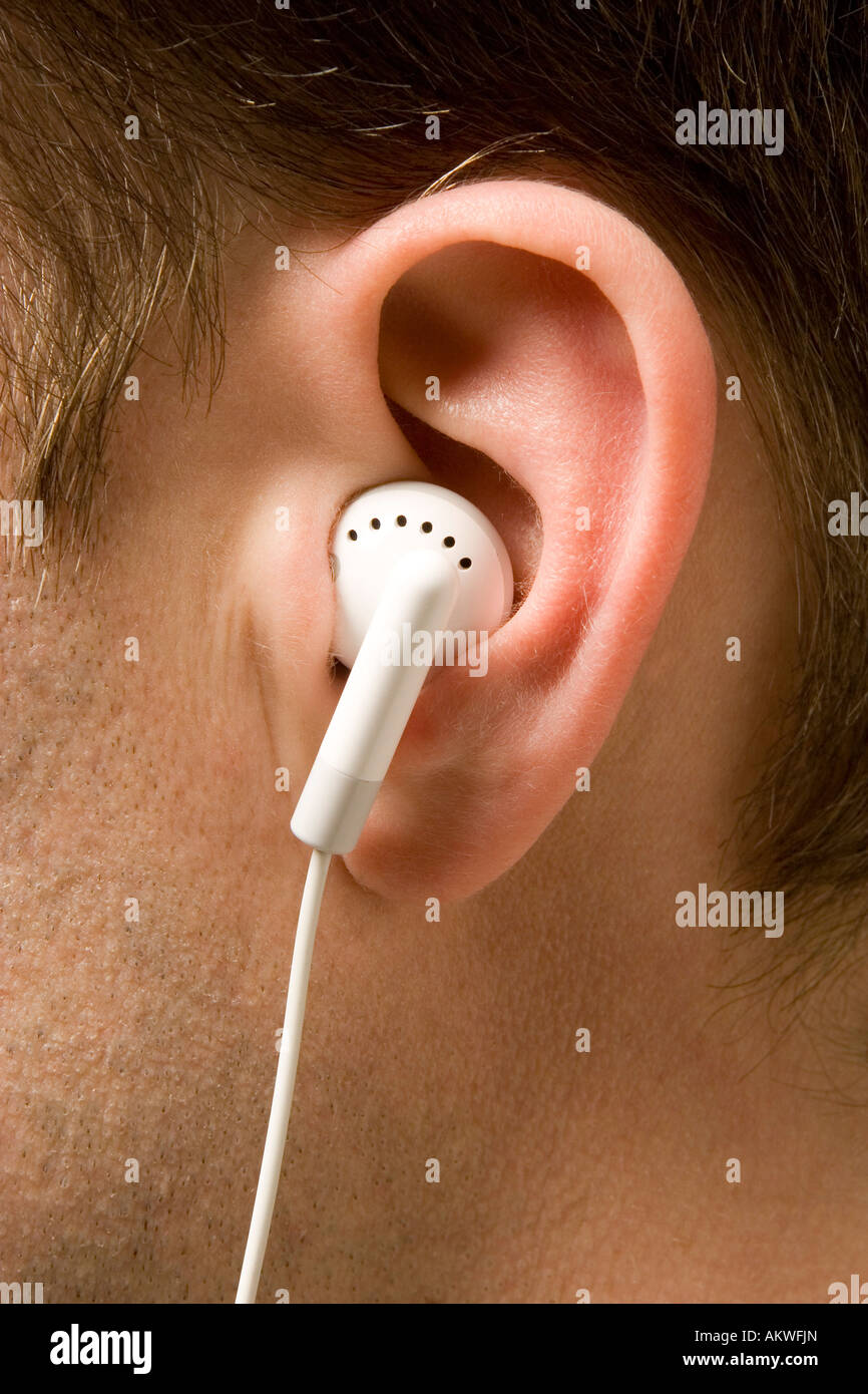 Human ear detail close hi-res stock photography and images - Alamy