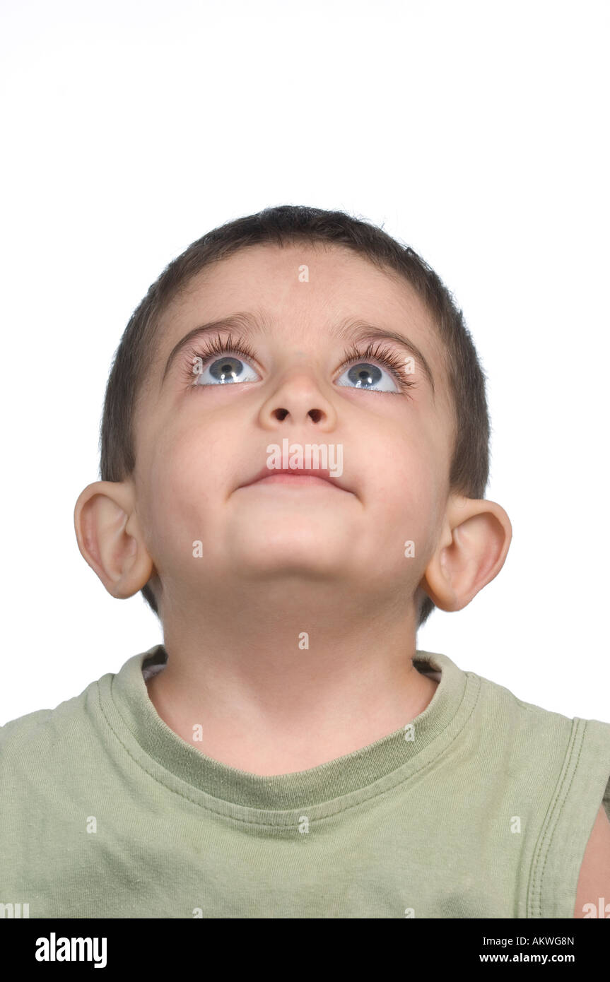 baby boy looking up Stock Photo - Alamy