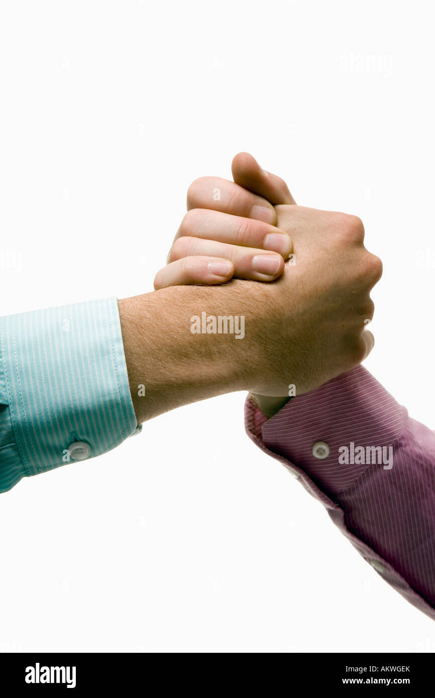 Close up two persons Cut Out Stock Images & Pictures - Alamy