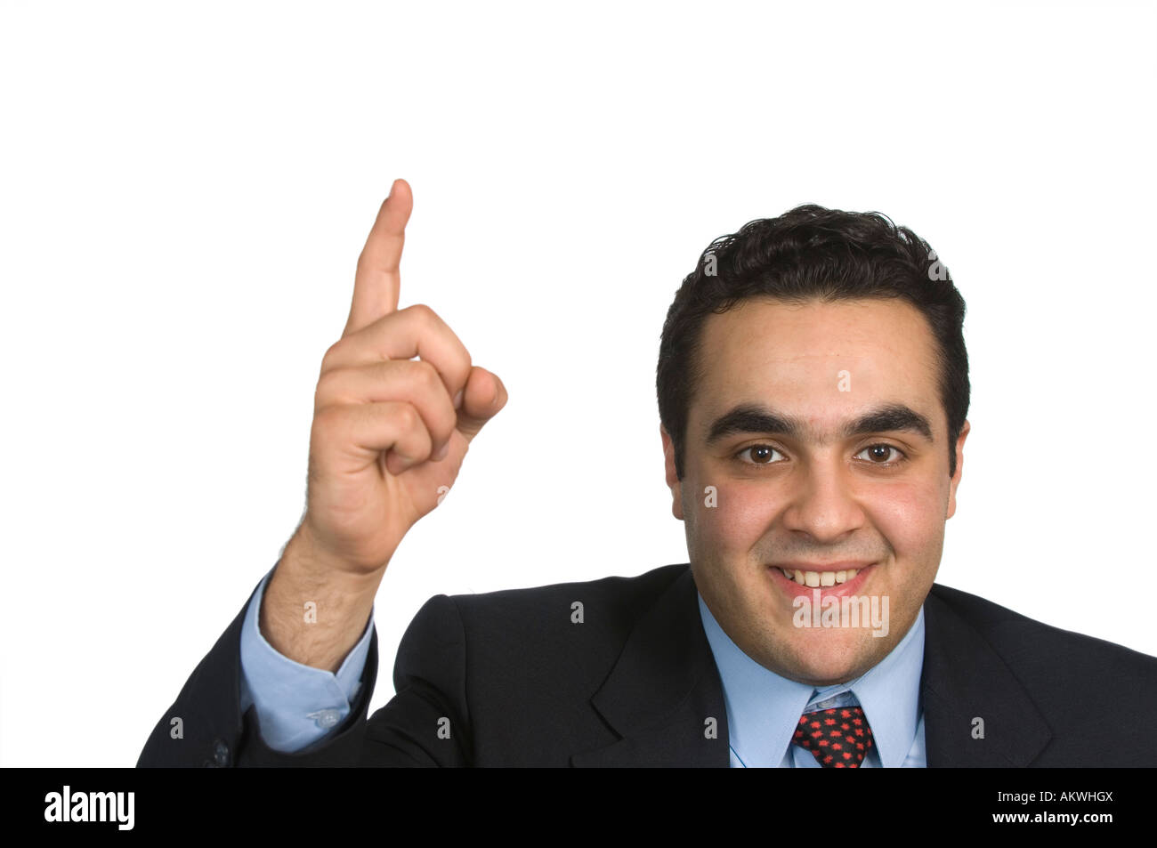 Businessman hand up Stock Photo - Alamy