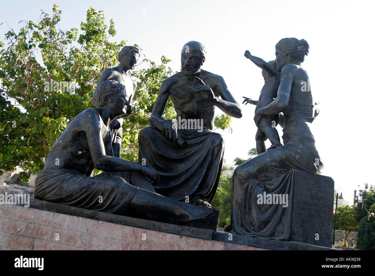 greece dodecanese kos a statue in kos town Stock Photo - Alamy