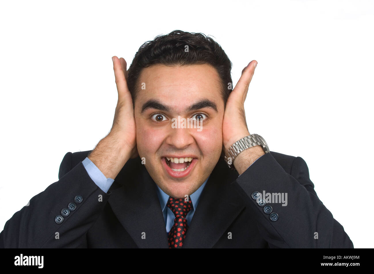 Shocked muslim male businessman hi-res stock photography and images - Alamy