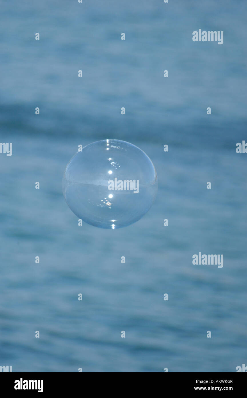 Bubble floating across the sea Stock Photo - Alamy