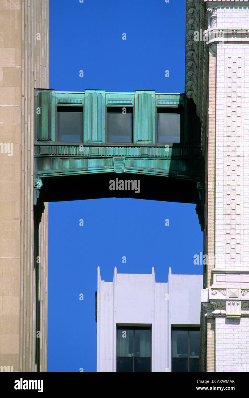 ONE OF THE OLDEST SKYWAYS OR SKYWALKS BETWEEN BUILDINGS IN DOWNTOWN ST ...