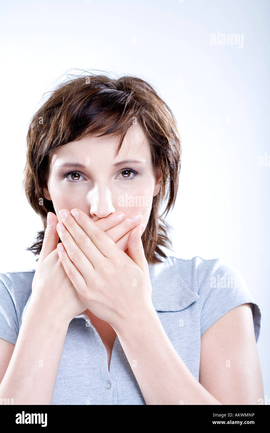 Embarrassing embarrassment female hi-res stock photography and images ...
