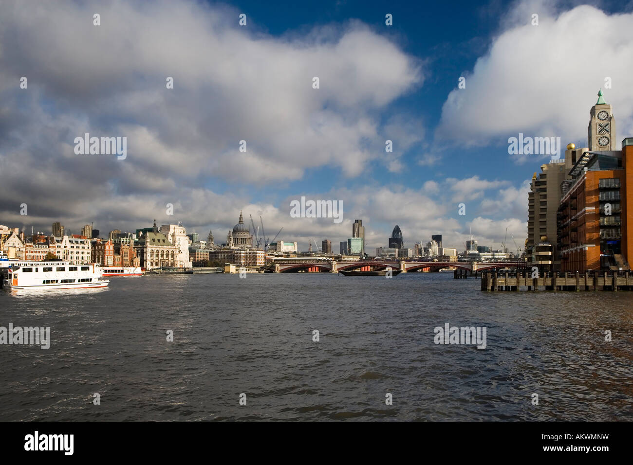 View of the River Thames London England UK Stock Photo - Alamy