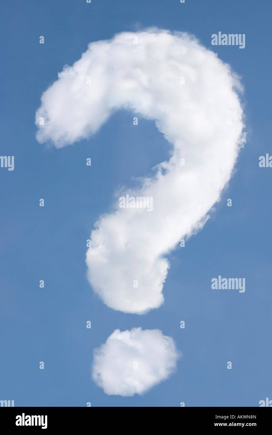 Question mark-shaped cloud Stock Photo - Alamy