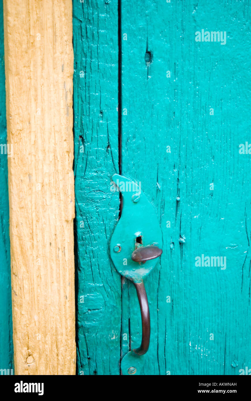 Wooden door, close-up Stock Photo - Alamy